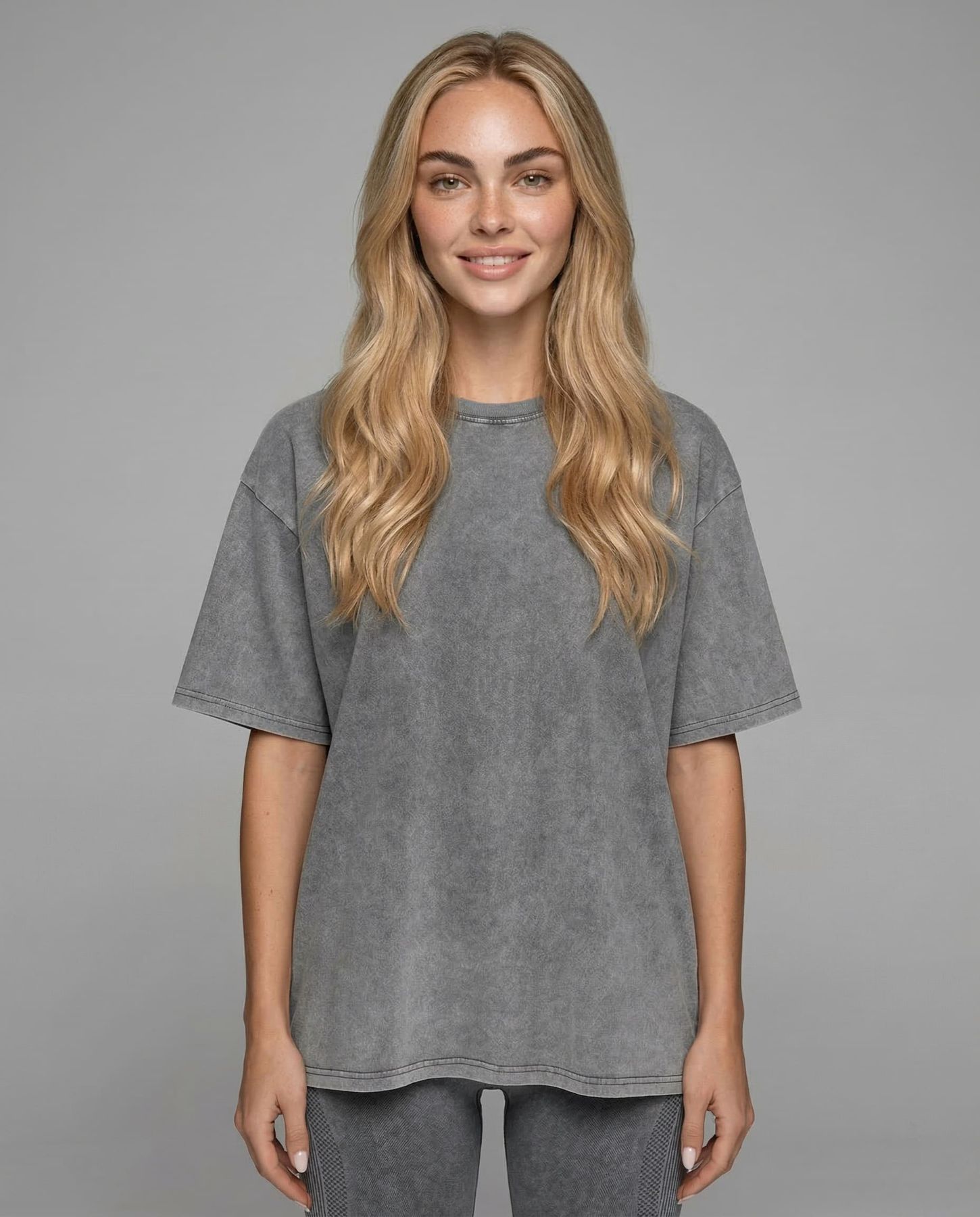 Футболка унісекс Oversize Boxy Fit Nordvik Urban Shadow: Stone-Wash ...